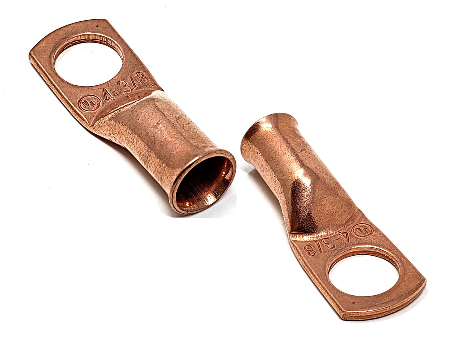 4 Gauge (AWG) Pure Copper Cable Lug Connector Ring Terminals – Windy ...